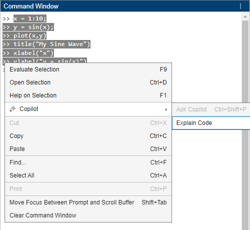 Explain Code Using Matlab Copilot Matlab And Simulink 1080