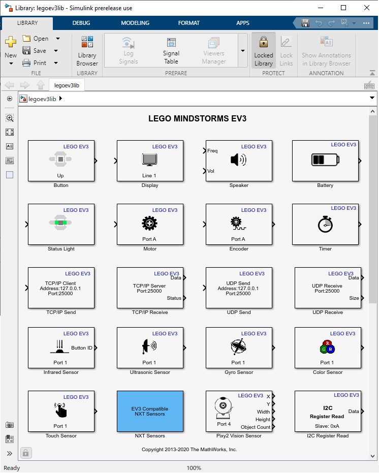 Open Block Library for LEGO MINDSTORMS EV3 Hardware - MATLAB & Simulink