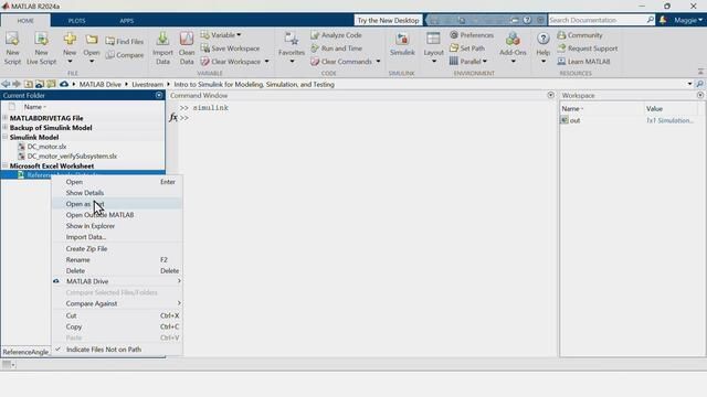 Introduction To Simulink For Modeling Simulation And Testing Matlab
